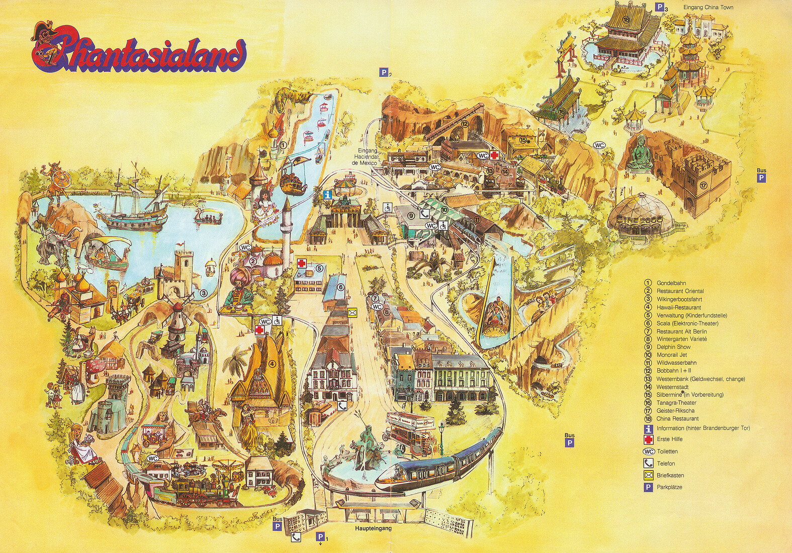 Phantasialand Parkführer 1981 & 1982 - Skulltronics
