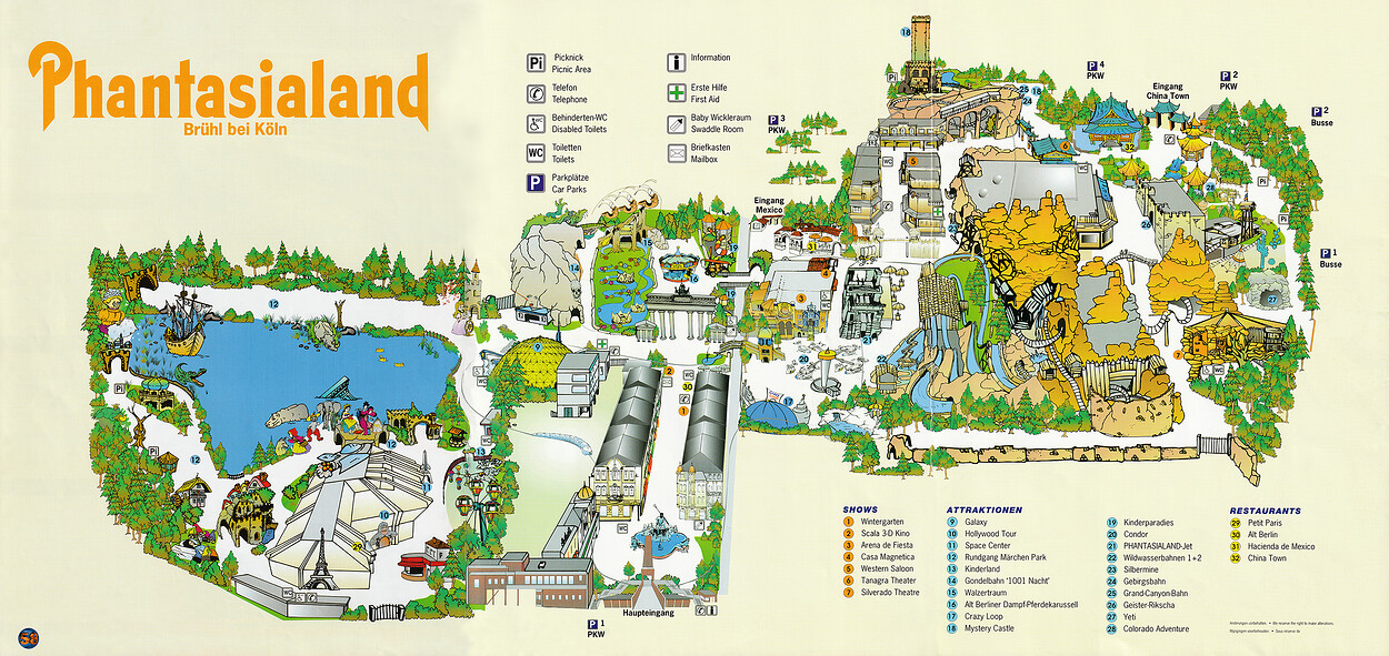 Phantasialand Parkführer 2000 & 2001 - Skulltronics
